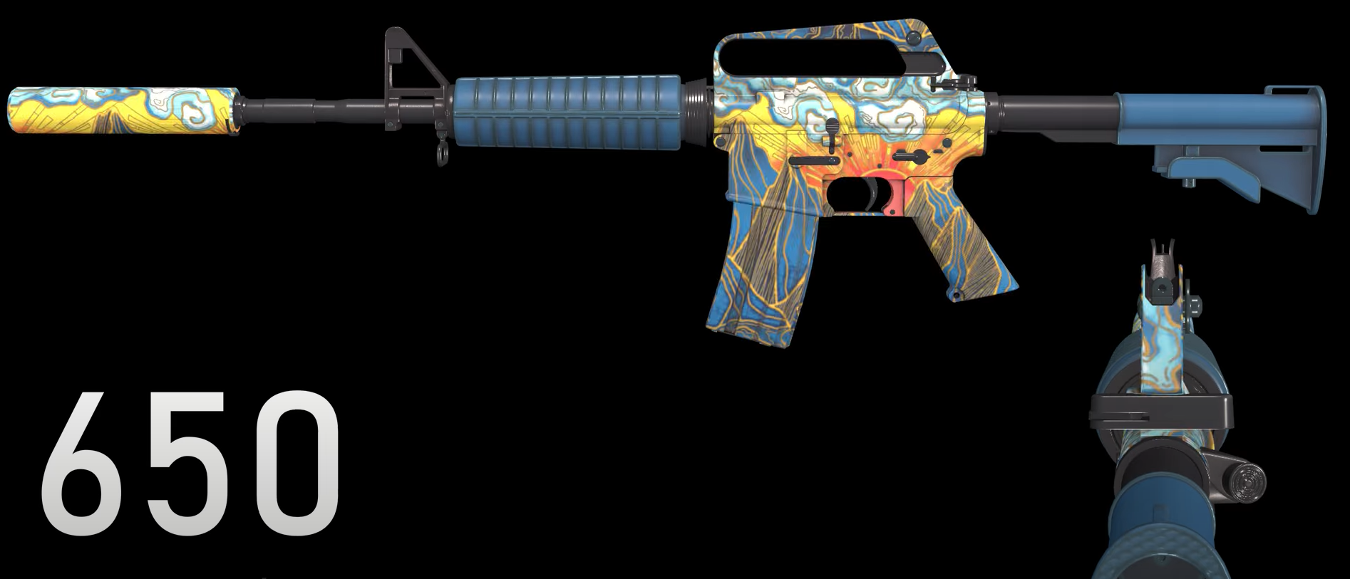 Steam Community :: Guide :: M4A1-S Solitude Golden mountain patterns ...