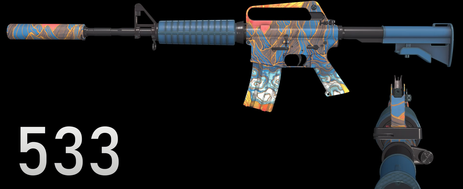 Steam Community :: Guide :: M4A1-S Solitude Golden mountain patterns ...