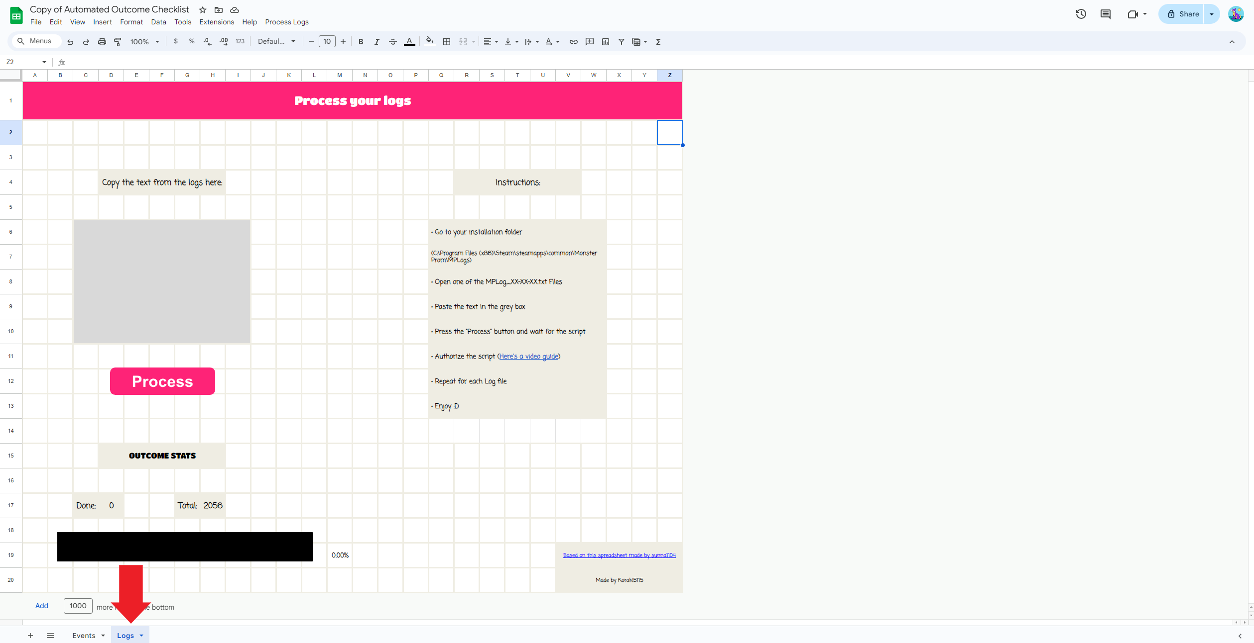 Steam Community :: Guide :: Automated Outcomes Checklist (100% Spreadsheet)