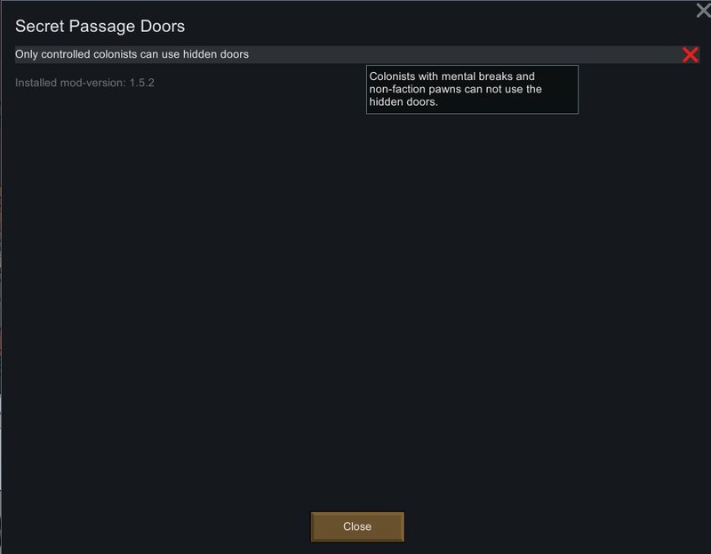 Secret Passage Doors Mod ⋆ RimWorld Base