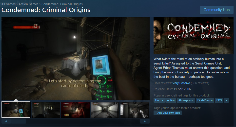 Steam Community :: Condemned: Criminal Origins