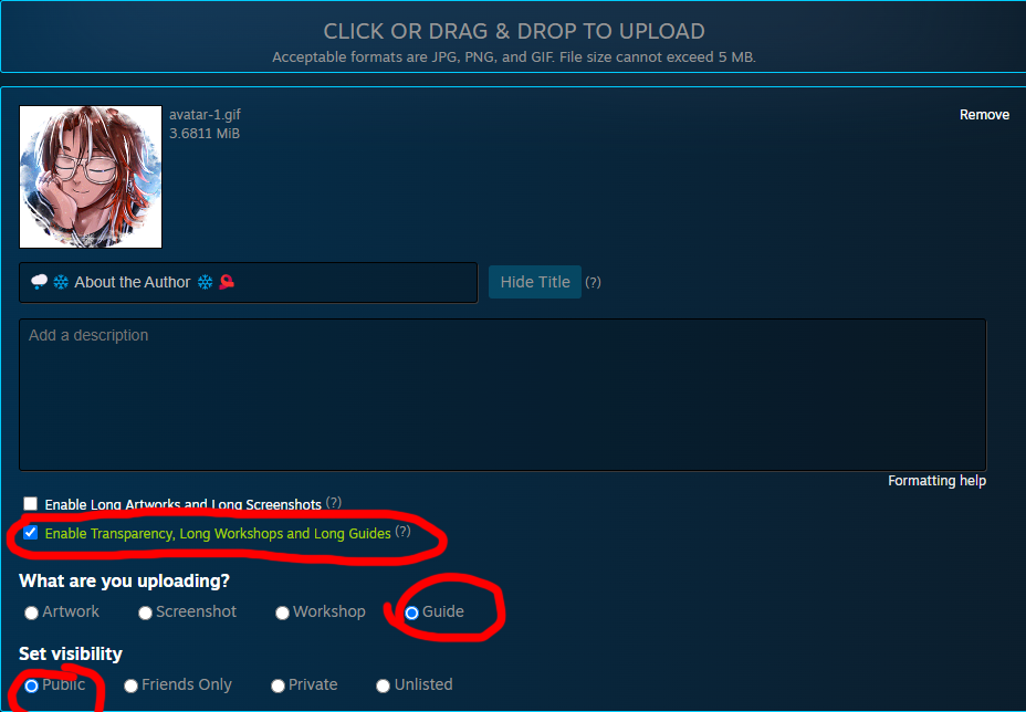 Steam Community :: Guide :: 🔵 Uploading Guides and Favourite Guides 🔥